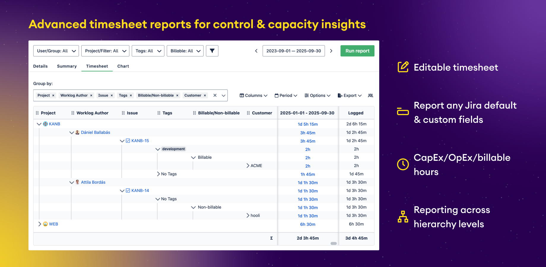 Timetracker | Efficient Timesheet & Worklog Management
